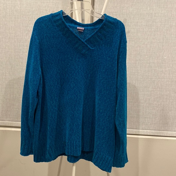 Laura Scott | Sweaters | Laura Scott Teal Chenille Tunic Sweater X ...